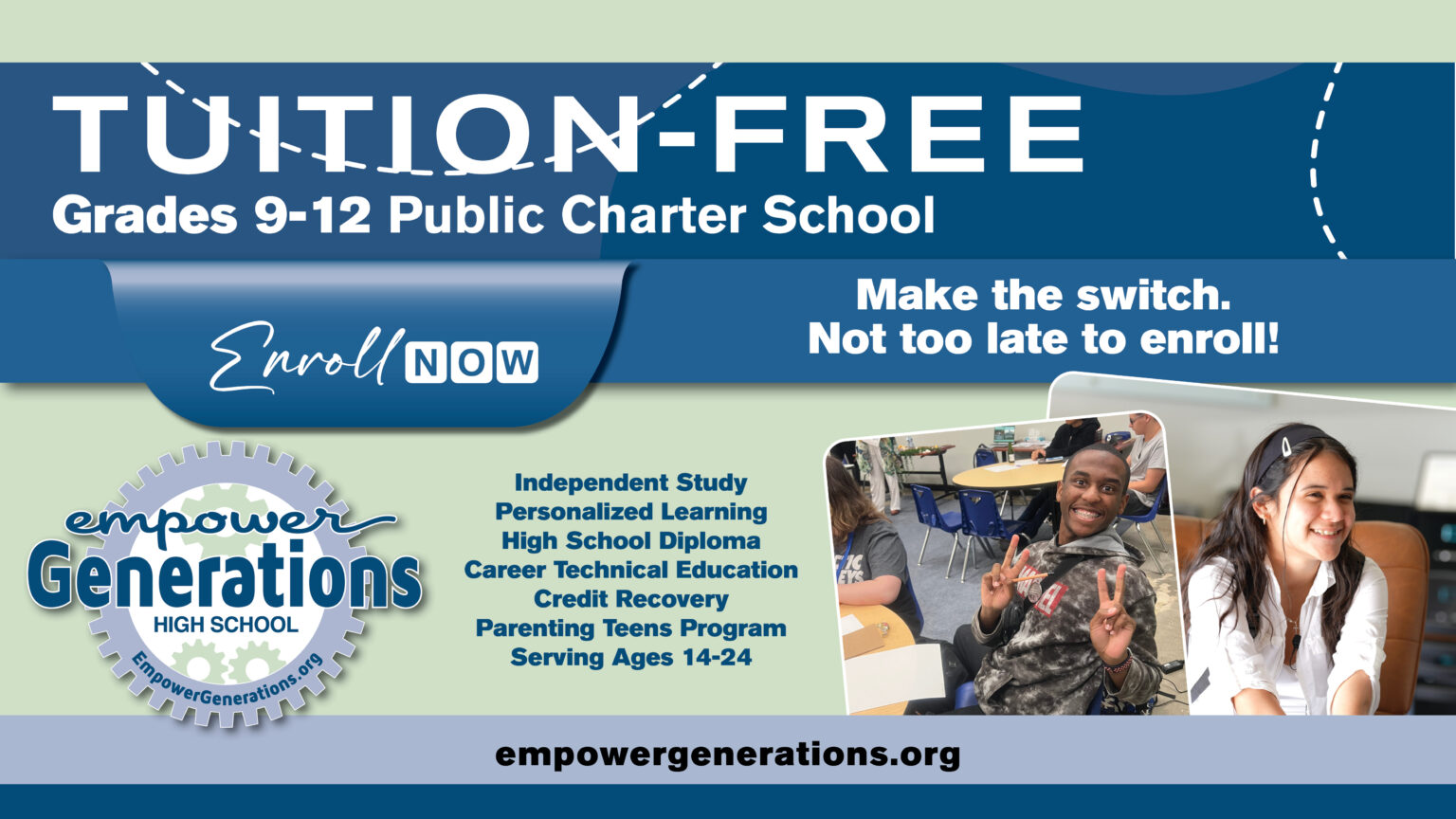 Enrollment Applications Are Open at Empower Generations High School ...